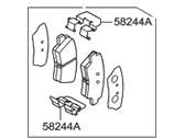58302-3XA30 - Genuine Hyundai PAD KIT-REAR DISC BRAKE