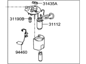 31110-3X500 Genuine Hyundai Complete-Fuel Pump
