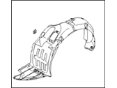 86812-4R000 Genuine Hyundai Front Wheel Guard Assembly,Right