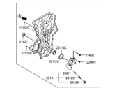 21350-2B703 Genuine Hyundai Cover Assembly-Timing Chain