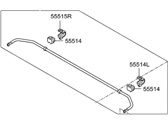 55510-2S800 - Genuine Hyundai BAR ASSEMBLY-REAR STABILIZER