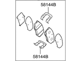 58101-3VA70 Genuine Hyundai Front Disc Brake Pad Kit