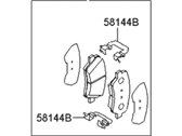 58101-3XA20 Genuine Hyundai Front Disc Brake Pad Kit