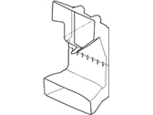 28277-2B740 - Genuine Hyundai AIR GUIDE-INTERCOOLER