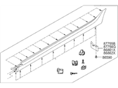 87752-2S000 Genuine Hyundai Moulding Assembly-Side Sill,RH
