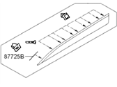 87721-2S000 Genuine Hyundai Garnish Assembly-Front Door Side,LH