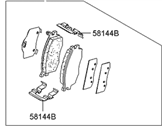 58101-1GA00 Genuine Hyundai Front Disc Brake Pad Kit