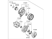 37300-2E300 Genuine Hyundai Alternator Assembly