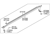 87752-3K000 Genuine Hyundai Moulding Assembly-Side Sill,RH
