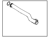 25460-26000 Genuine Hyundai Pipe & O-Ring Assembly-Water Inlet