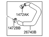 26720-2G751 Genuine Hyundai Hose Assembly-PCV
