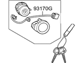 81900-2SA00 Genuine Hyundai Key Sub Set-Steering Lock