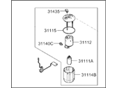 31110-B1000 - Genuine Hyundai COMPLETE-FUEL PUMP