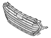 86350-F2000 - Genuine Hyundai GRILLE ASSEMBLY-RADIATOR
