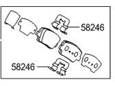 58302-2WA00 Genuine Hyundai Rear Disc Brake Pad Kit