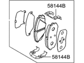 58101-D4A20 Genuine Hyundai Front Disc Brake Pad Kit
