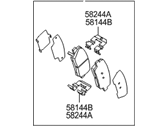 58302-3MA30 - Genuine Hyundai PAD KIT-REAR DISC BRAKE