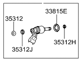 35310-2B350 Genuine Hyundai Injector Assembly-Fuel