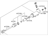 41710-39001 Genuine Hyundai Cylinder Assembly-Clutch Release