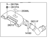 28210-2H500 - Genuine Hyundai DUCT ASSEMBLY-AIR