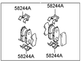 58302-2DA00 Genuine Hyundai Rear Disc Brake Pad Kit