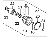 49575-1R002 - Genuine Hyundai DAMPER KIT-FRONT AXLE DYNAMIC,RH
