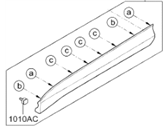 87721-4Z000 - Genuine Hyundai GARNISH ASSEMBLY-FRONT DOOR SIDE,LH