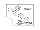 58302-2SA00 Genuine Hyundai Rear Disc Brake Pad Kit