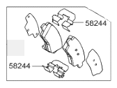 58302-F2A30 - Genuine Hyundai Rear Disc Brake Pad Kit