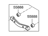 55100-2S100 Genuine Hyundai ARM & BUSH ASSEMBLY-SUSPENSION UPPER