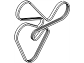 25212-2G760 Genuine Hyundai Ribbed V-Belt