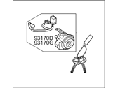 81900-3XF00 Genuine Hyundai Key Sub Set-Steering Lock