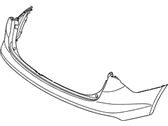 86611-4Z000 Genuine Hyundai Rear Bumper Cover, Upper