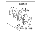58101-2SA51 - Genuine Hyundai PAD KIT-FRONT DISC BRAKE
