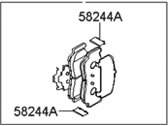 58302-3KA51 - Genuine Hyundai PAD KIT-REAR DISC BRAKE