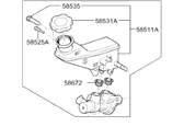 58510-F2400 Genuine Hyundai Cylinder Assembly-Brake Master