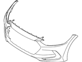86510-F3000 Genuine Hyundai Front Bumper Cover Assembly