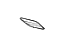 86611-4Z500 Genuine Hyundai Rear Bumper Cover, Upper
