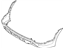 86623-4Z500 Genuine Hyundai Reinforcement-Rear Bumper Cover,LH