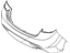 86612-3X700 Genuine Hyundai Cover-Rear Bumper Lower