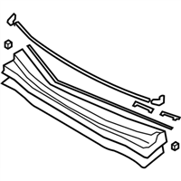 86150-2H000 - Genuine Hyundai COVER ASSEMBLY-COWL TOP