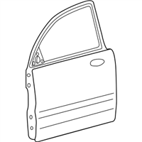 76003-4R000 - Genuine Hyundai PANEL ASSEMBLY-FRONT DOOR,LH