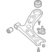 54500-F2AA0 - Genuine Hyundai ARM COMPLETE-FRONT LOWER,LH