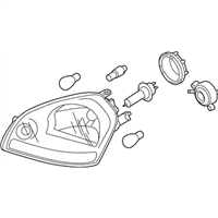 92102-2E050 - Genuine Hyundai LAMP ASSEMBLY-HEAD,RH