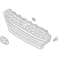 86350-J0000 - Genuine Hyundai GRILLE ASSEMBLY-RADIATOR