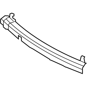 86631-0W000 Genuine Hyundai Rail-Rear Bumper