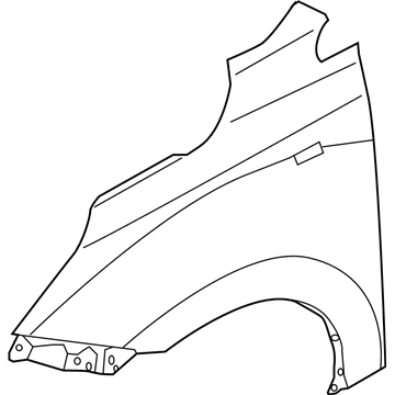 66311-2S000 Genuine Hyundai Panel-Fender,LH