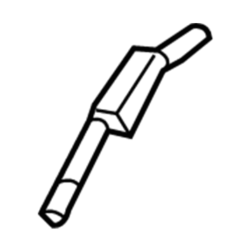 86623-4Z500 Genuine Hyundai Reinforcement-Rear Bumper Cover,LH