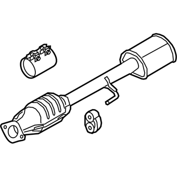 28600-J0200 Genuine Hyundai Center Muffler Complete