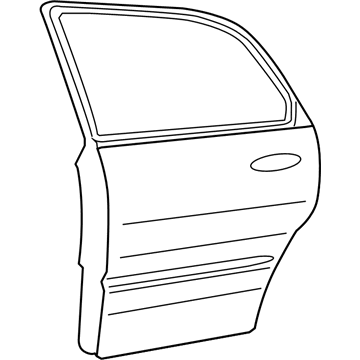 77004-3L020 Genuine Hyundai Panel Assembly-Rear Door,RH